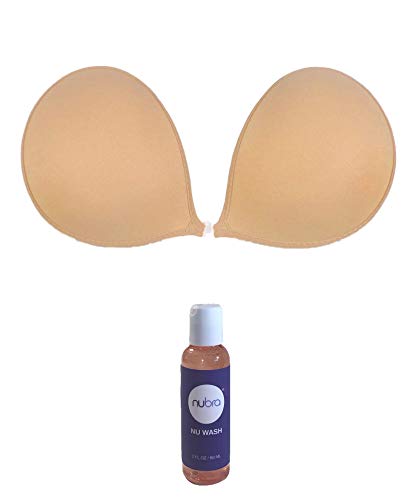 NuBra Super Padded Adhesive Bra (S900) and Cleanser (N112), Fair, Cup ...