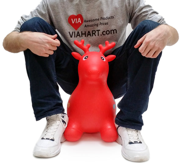 Viahart Red Jumping Hopper Hopping Hoppity Hippity Hop Bouncy Inflatab ...
